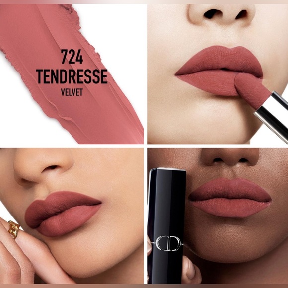 Dior | Makeup | Dior New Rouge Dior Matte Velvet Lipstick 724 Tendresse ...